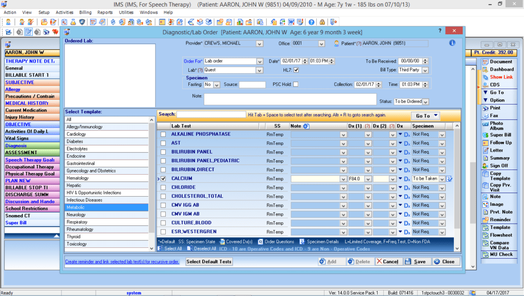 Speech Therapy EMR Software - 1st Providers Choice